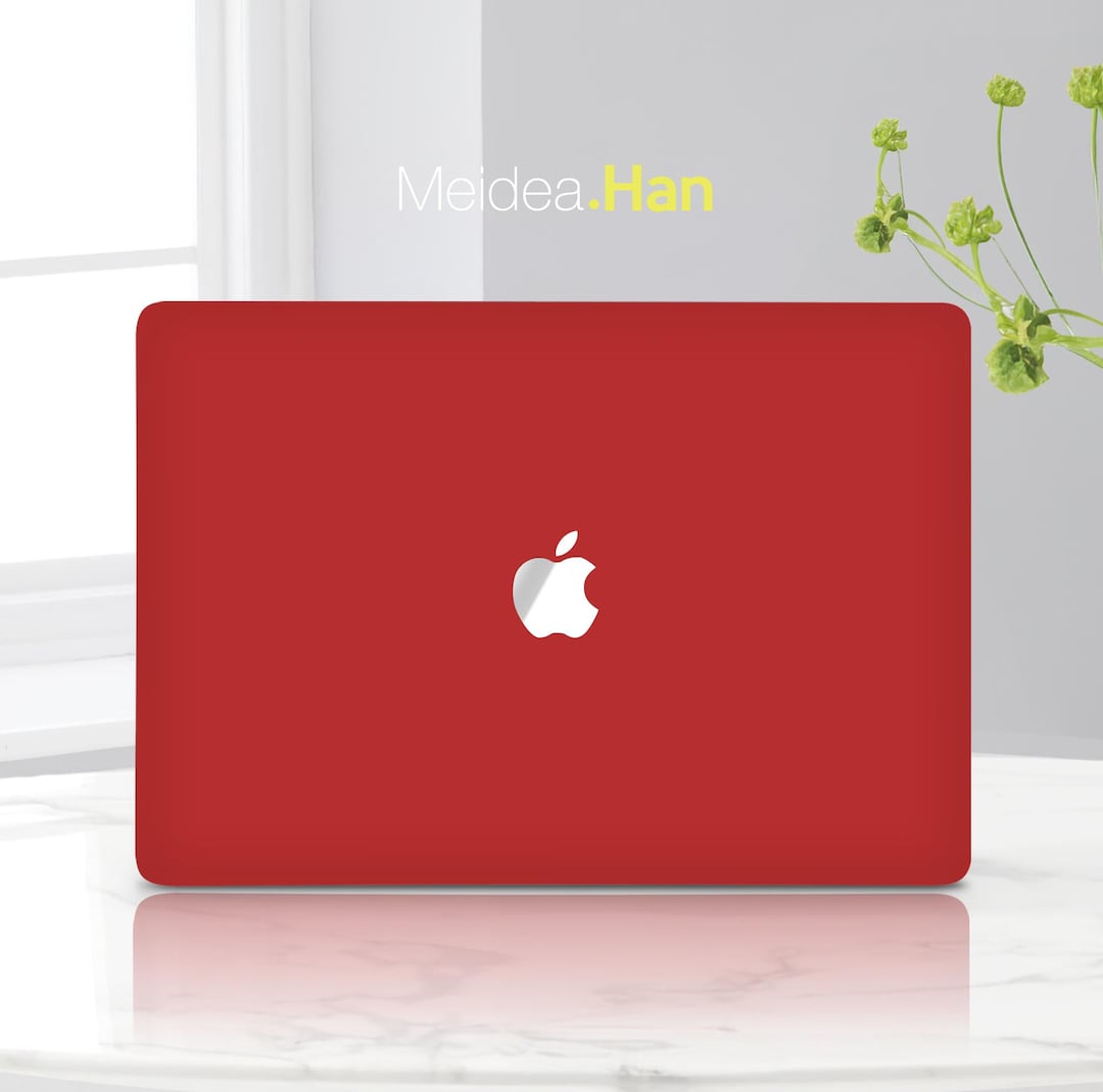 Red Matte Skin MacBook Air Sticker Personalized Gift Mac Protector Red ...