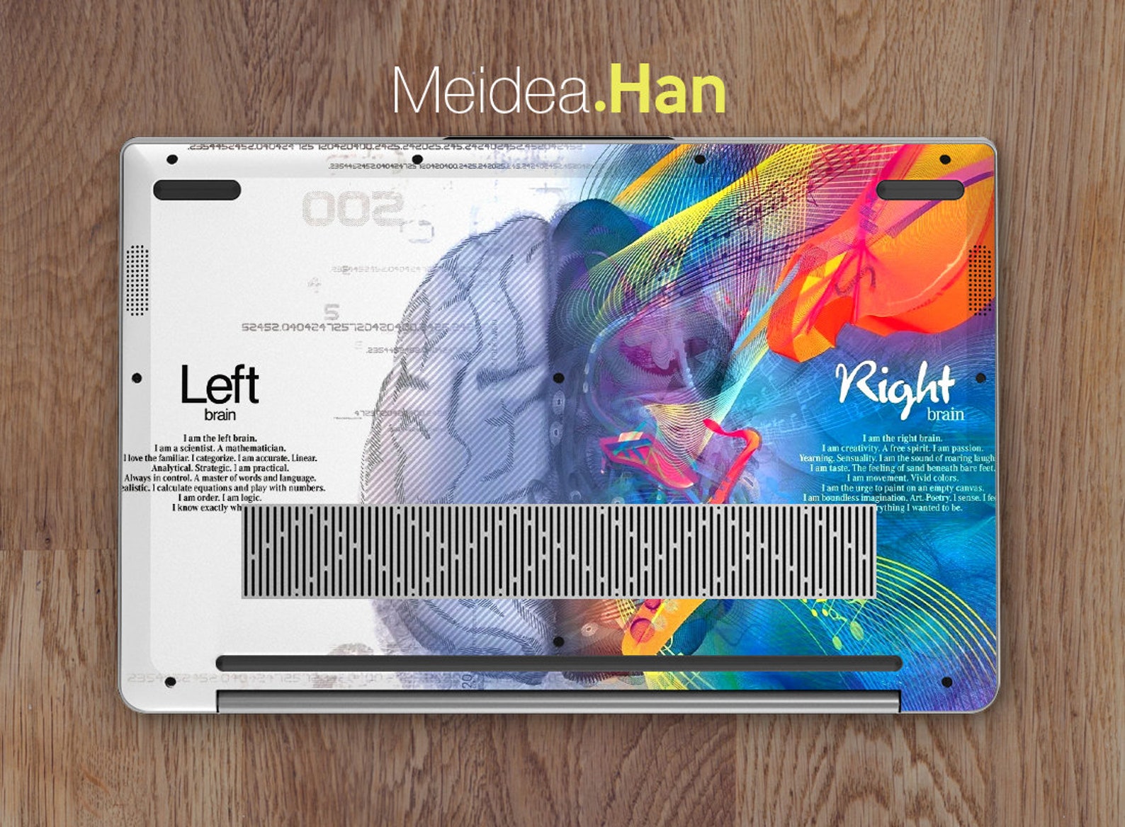 Personalized Hp Laptop Skins Gift for Him Customizable Left and Right ...