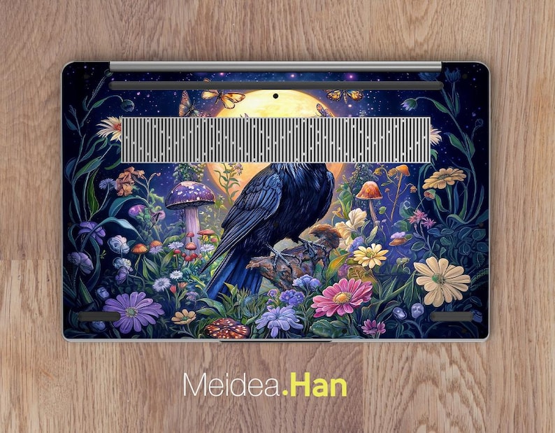 Dell Laptop Skin Latitude 7450 Sticker Art Display Custom Decal Flowers ...