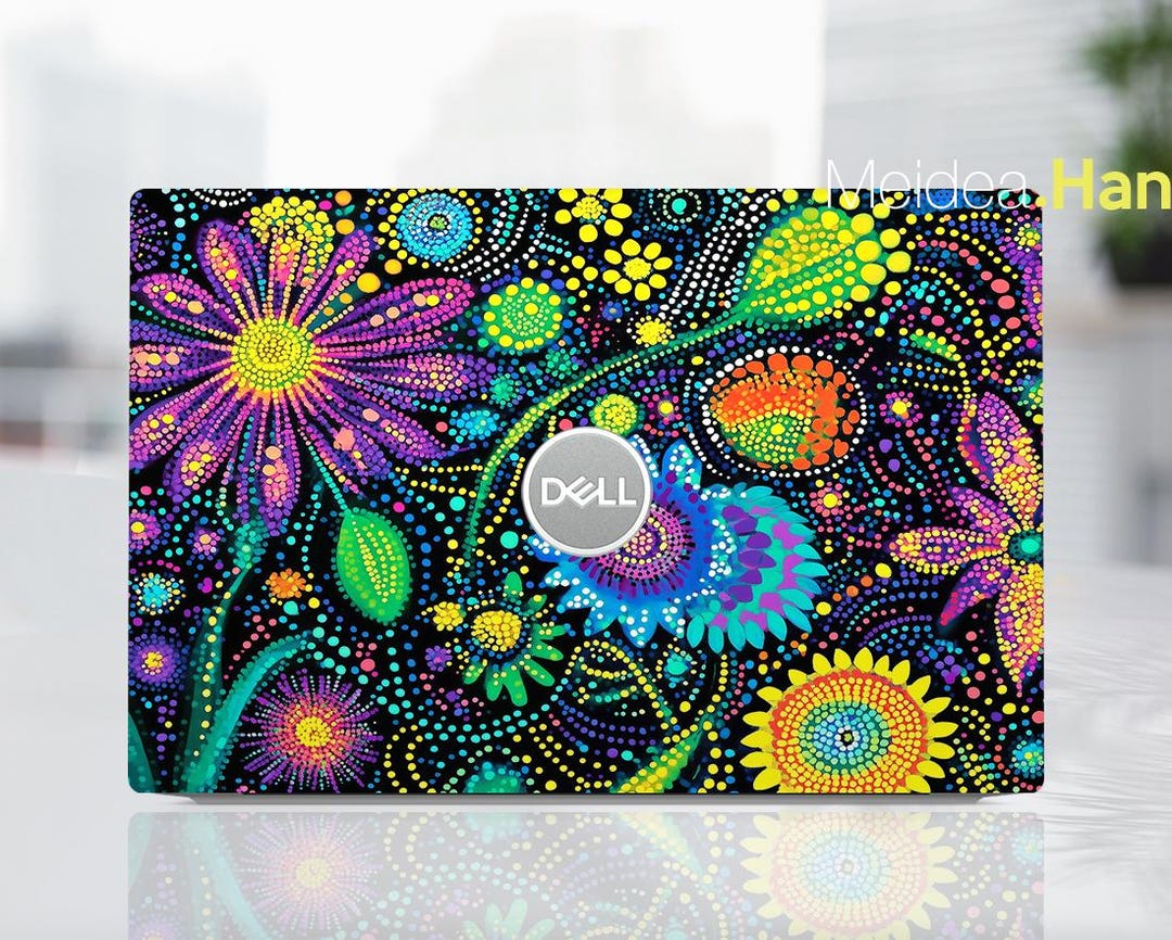 Custom Laptop Skin Dell 7706 Decal Designed Accessories Polka Dot ...