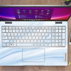Custom Laptop Skins Lenovo Legion Decal Personalised Aesthetic Blue ...