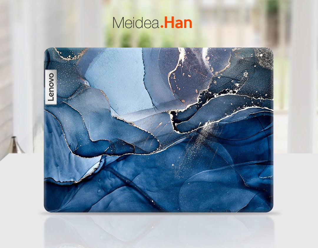 Lenovo Ideapad 15.6 Skin Decals Personalized Gift Blue Marble Vinyl ...