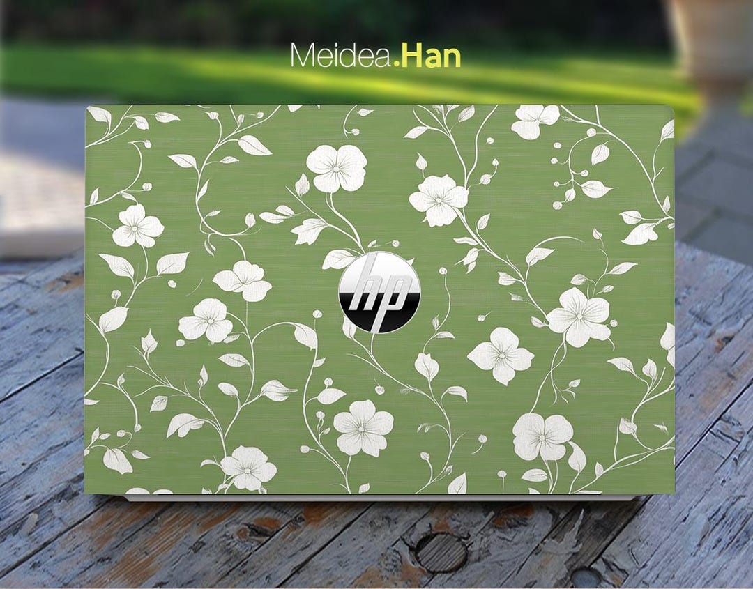 Hp Laptop Skins Pre-cut Sticker Personalized Gift Custom Decal White ...