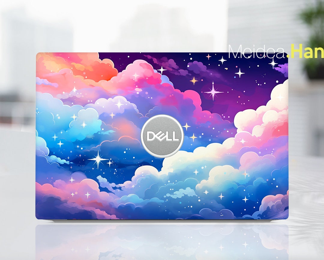 Dell Laptop Skin Xps Decal Customizable Anime Style Colorful Clouds ...