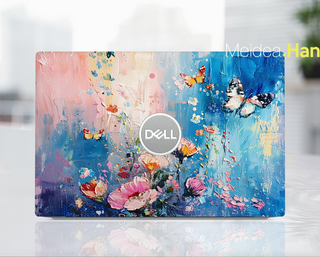 Dell Laptop Skin Xps Decal Customizable Colorful Oil Painting Aesthetic ...