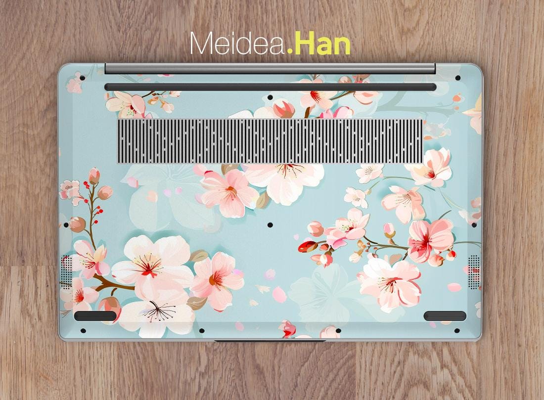 Laptop Skin Hp 16-AC Decal Custom Gift Back to School Beautiful Floral ...