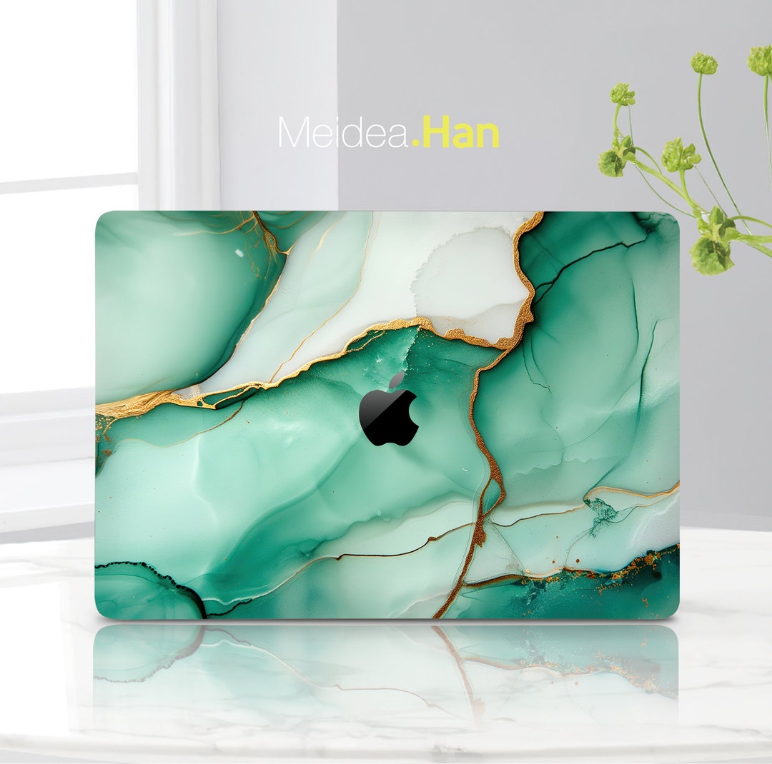 MacBook Pro Skin Personalization Gift Green Marble Design MacBook Pro ...