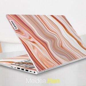 Lenovo Thinkpad Cover Skin Marble Texture Vinyl Red Gift for Women for ...