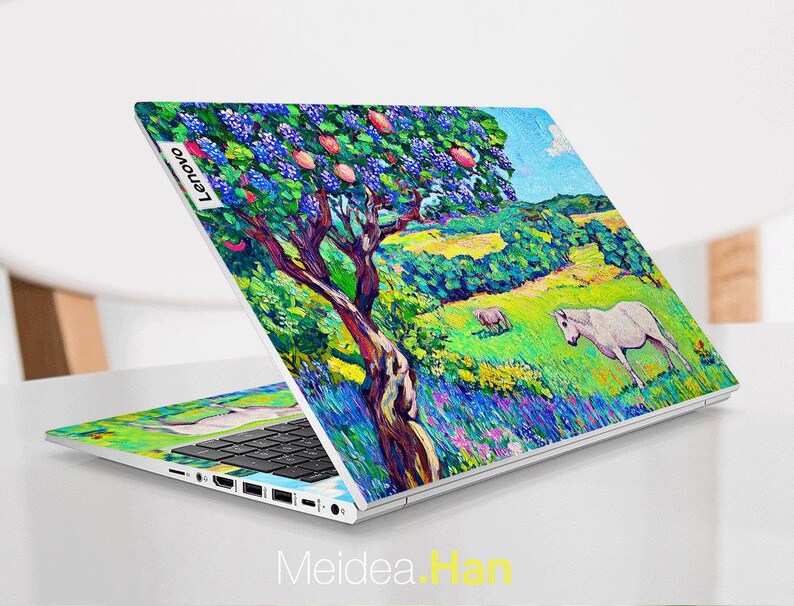 Laptop Skin Lenovo Yoga Accessories Custom Gift Vinyl Decal Farm Oil ...