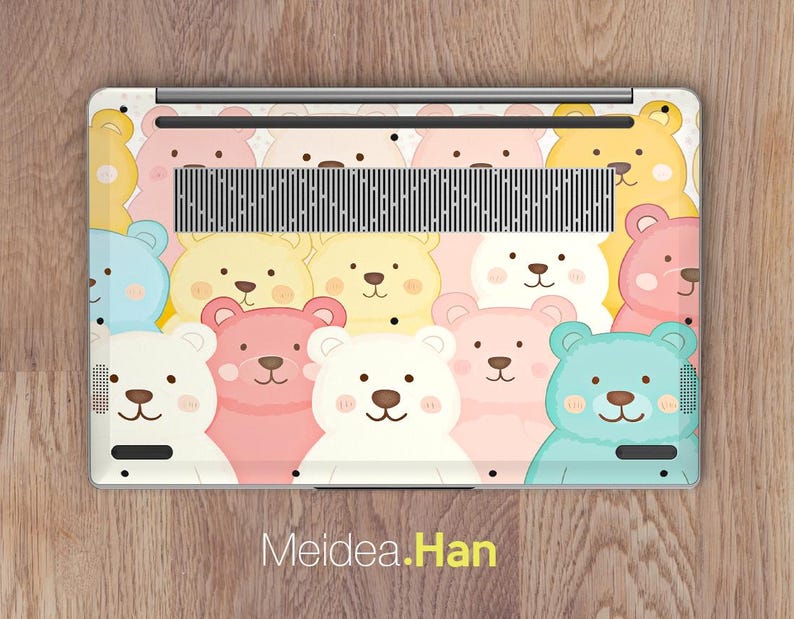 Dell Skin Pre-cut Sticker Personalized Gift Custom Gift Colorful ...