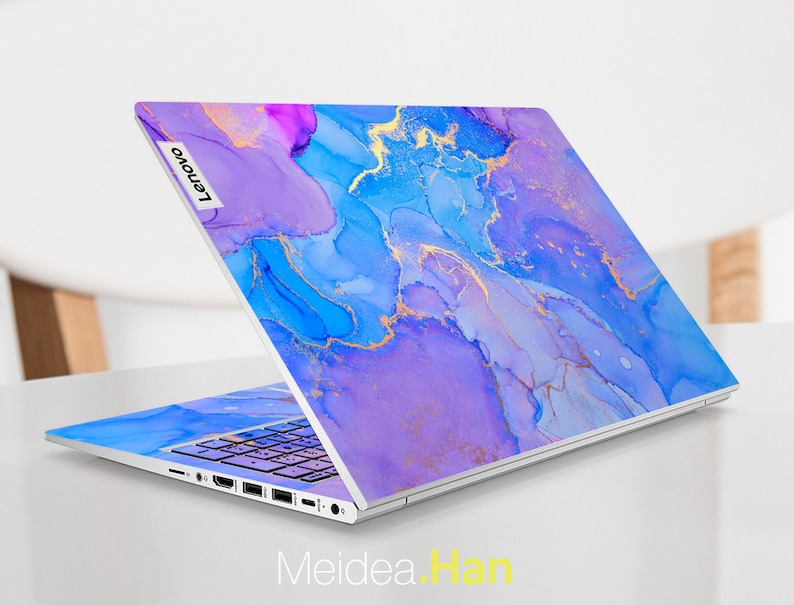 Lenovo Thinkpad Skin Decals Personalized Gift Marble Vinyl - Etsy
