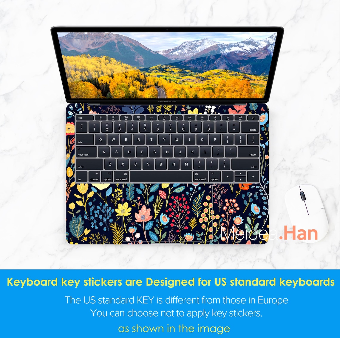 MacBook Accessories Personalization Gift Art Plant Design Mac Pro ...