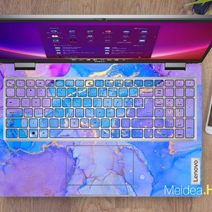 Lenovo Thinkpad Skin Decals Personalized Gift Marble Vinyl Sticker for ...