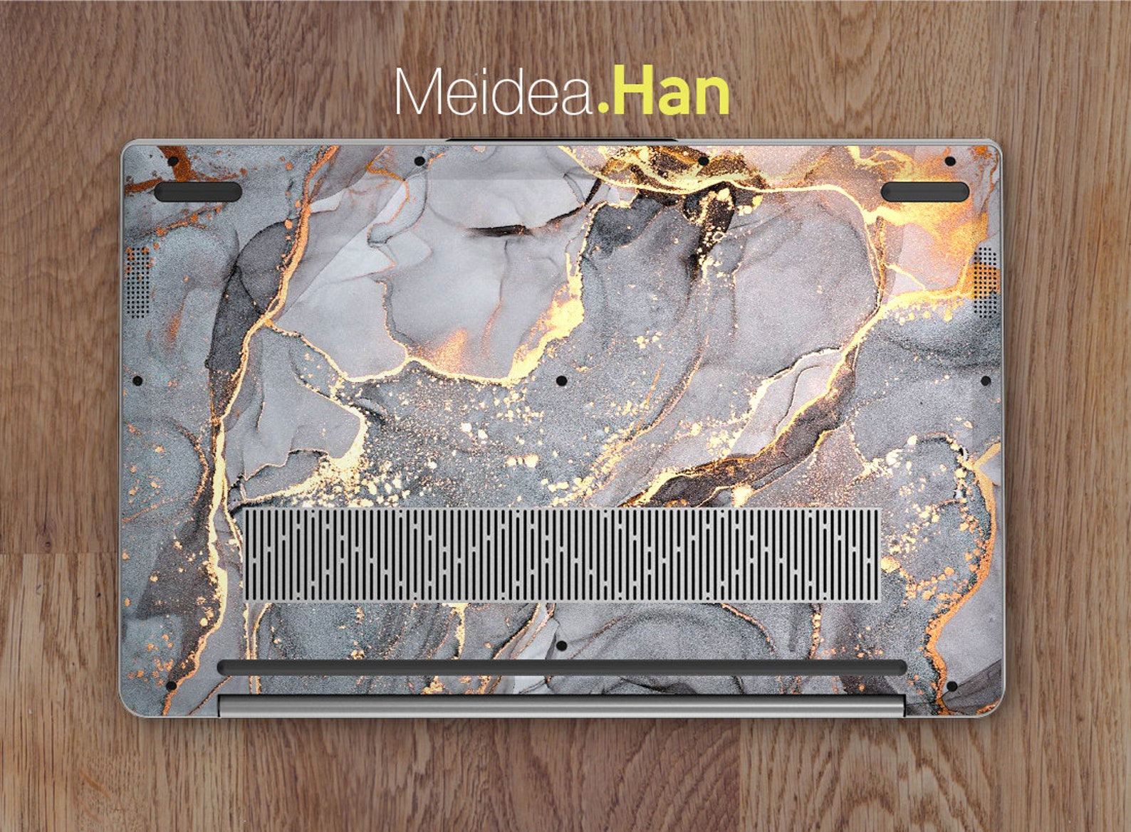 Lenovo Yoga 9I Skin Keyboard Personalized Customizable Abstract Mable ...