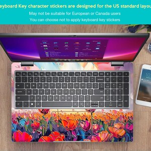 Hp Laptop Skin Back to School Unique Art Gift Pink Flowers Patterns Oil ...