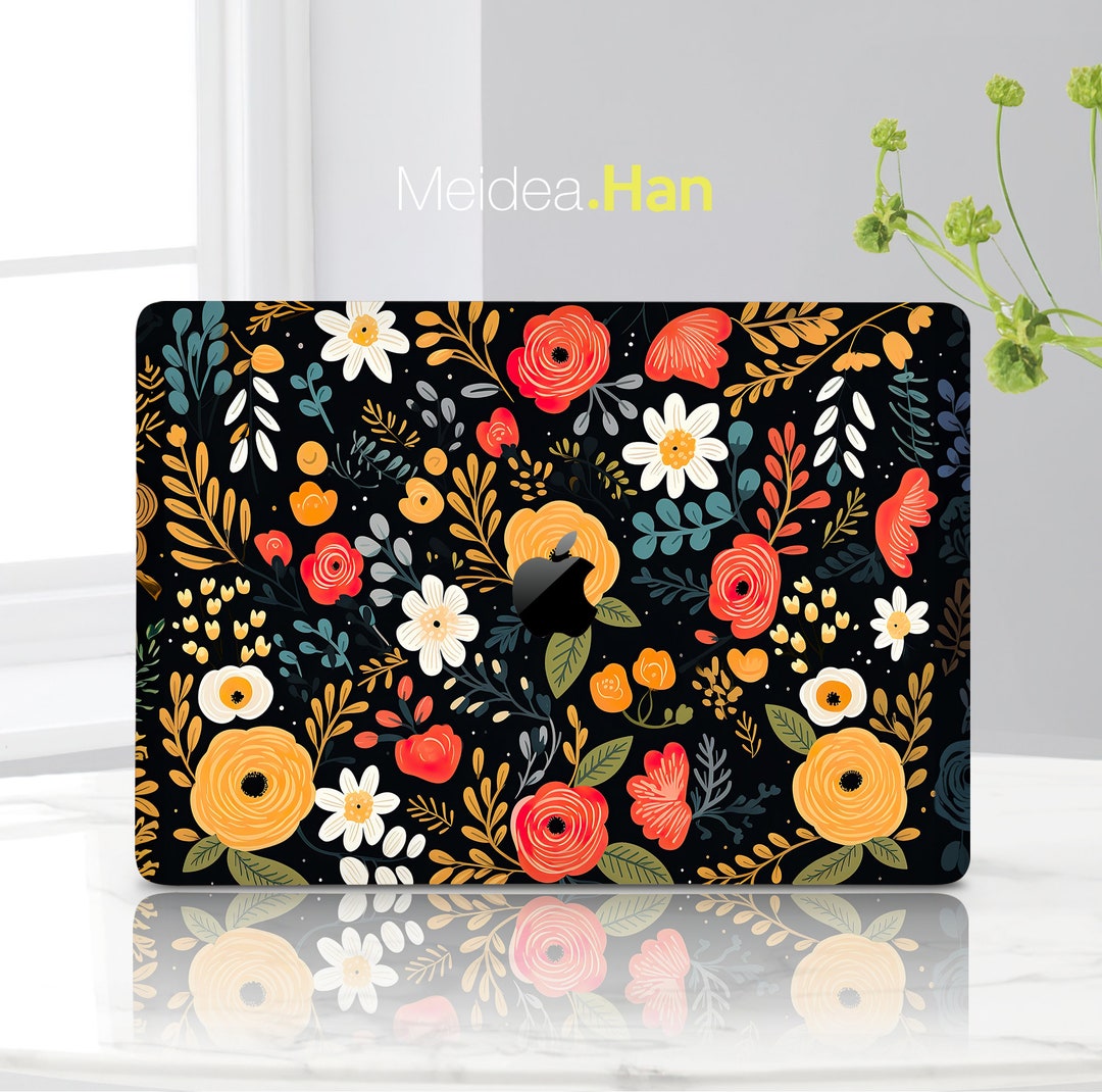 MacBook Air Skin Personalization Gift Colorful Flower Design MacBook ...