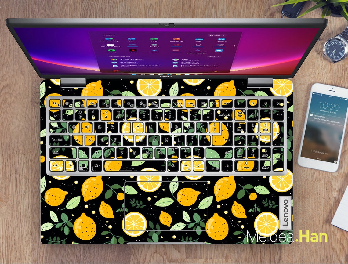 Custom Laptop Skins Lenovo Ideapad Decals Personalised Gift Pattern ...