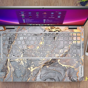 Lenovo Yoga 9I Skin Keyboard Personalized Customizable Abstract Mable ...