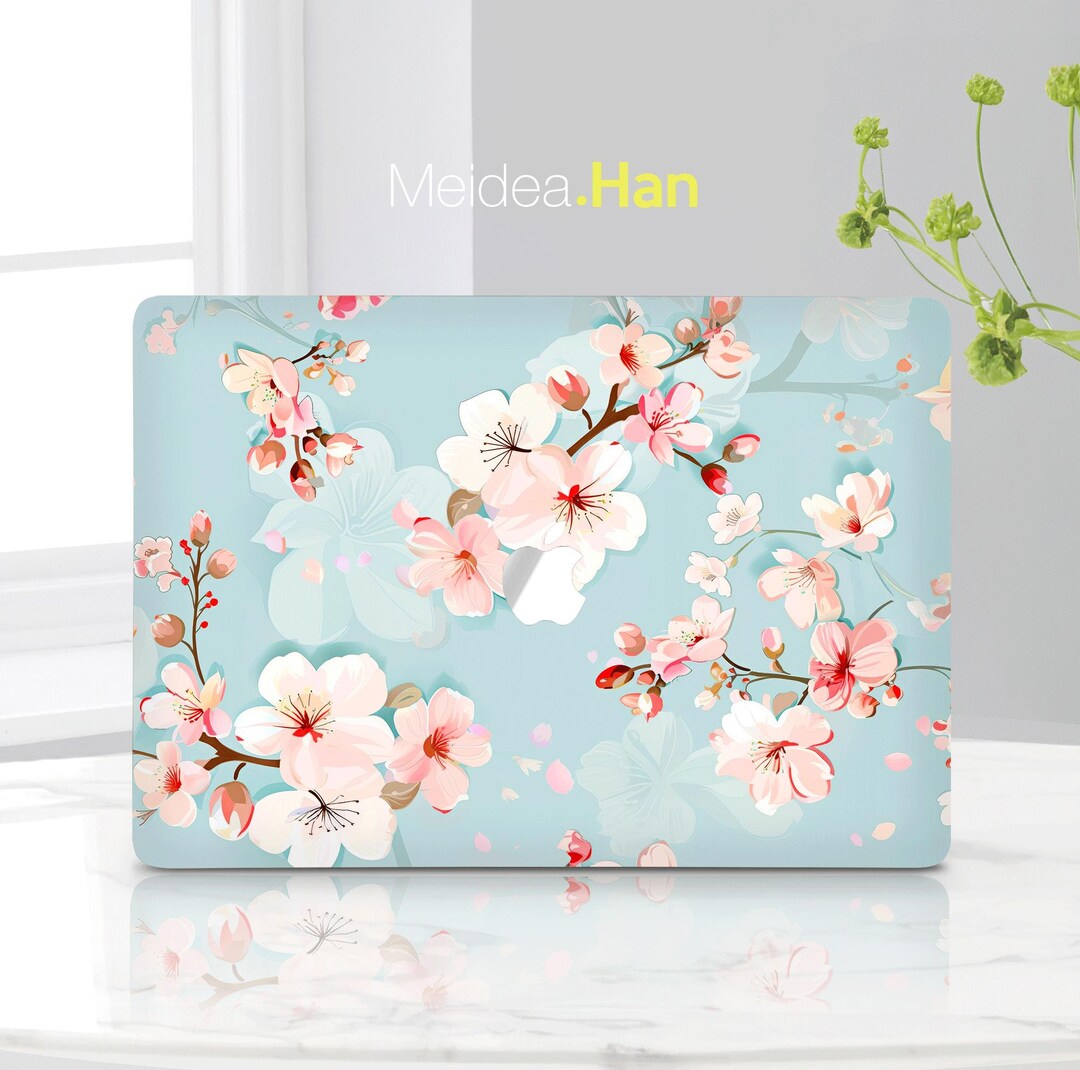 MacBook Skin Stain Prevention Sticker Beautiful Flowers Design Mac Pro ...