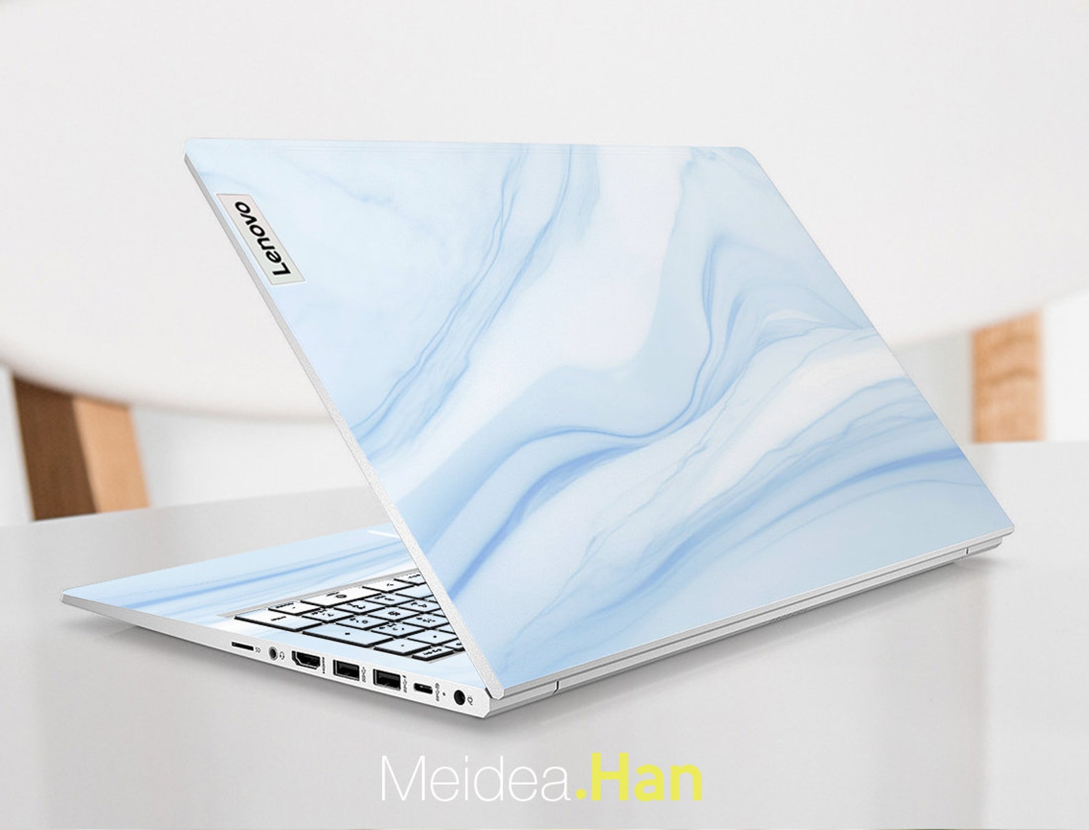 Custom Laptop Skins Lenovo Legion Decal Personalised Aesthetic Blue ...