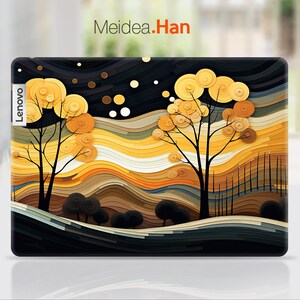 Laptop Skins Lenovo Yoga Vinyl Decal Personalized Customizable Golden ...