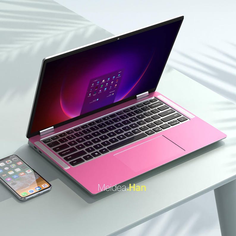 Matte Pure Skin Laptop Accessories Hp Laptop Lid Personalized Decal ...