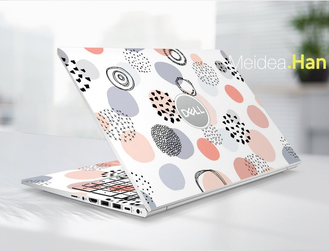 Dell Laptop Film Cover Minimalist Illustration Design Personalized Gift ...