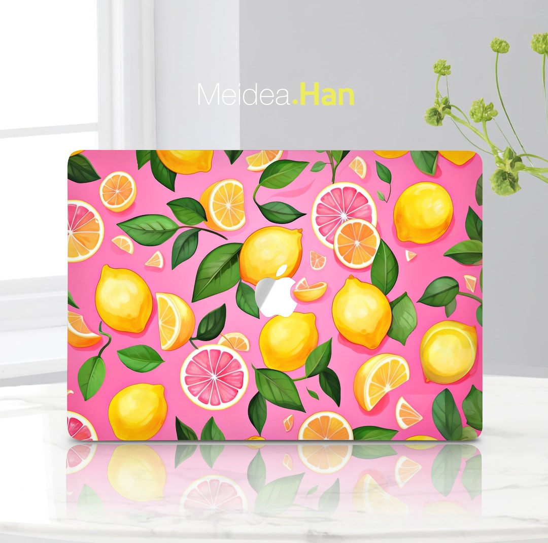 Custom Laptop Skins MacBook Decals Personalization Patterns Refreshing Lemon Design Vinyl Gift ...