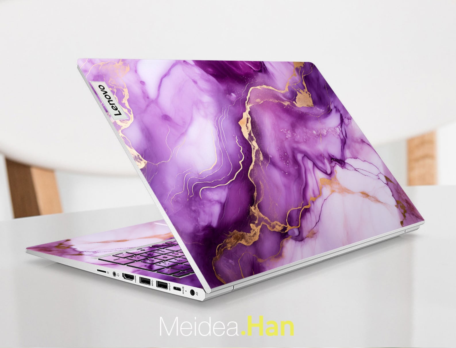 Lenovo Laptop Film Cover Minimalist Illustration Design Personalized ...
