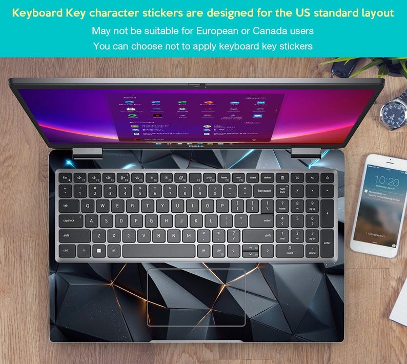 Lenovo Yoga 9 2-in-1 14ILL10 Sticker Personalized Gift Geometric Design ...