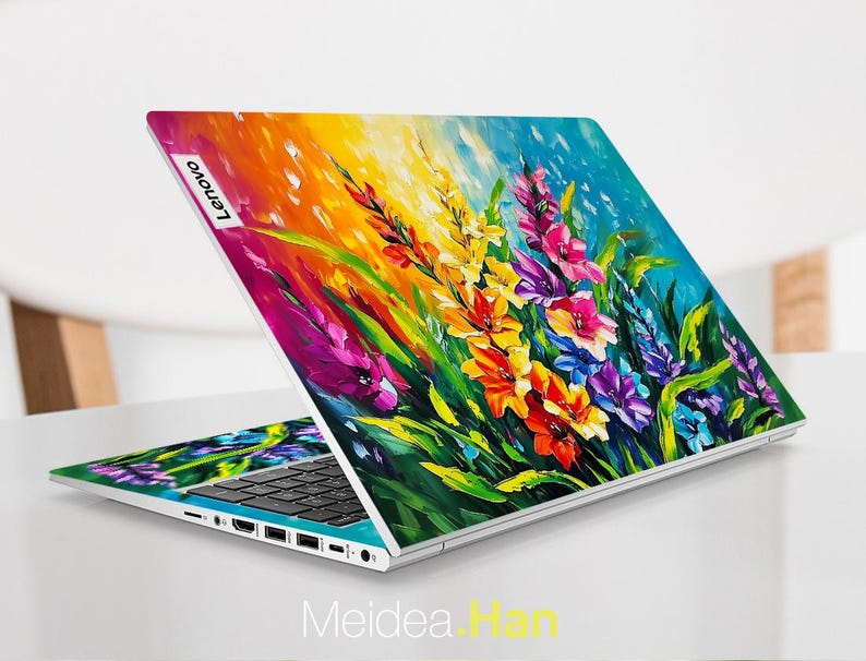 Lenovo Laptop Skin Yoga 7 15ITL5 Personalize Gift Oil Painting Flowers ...