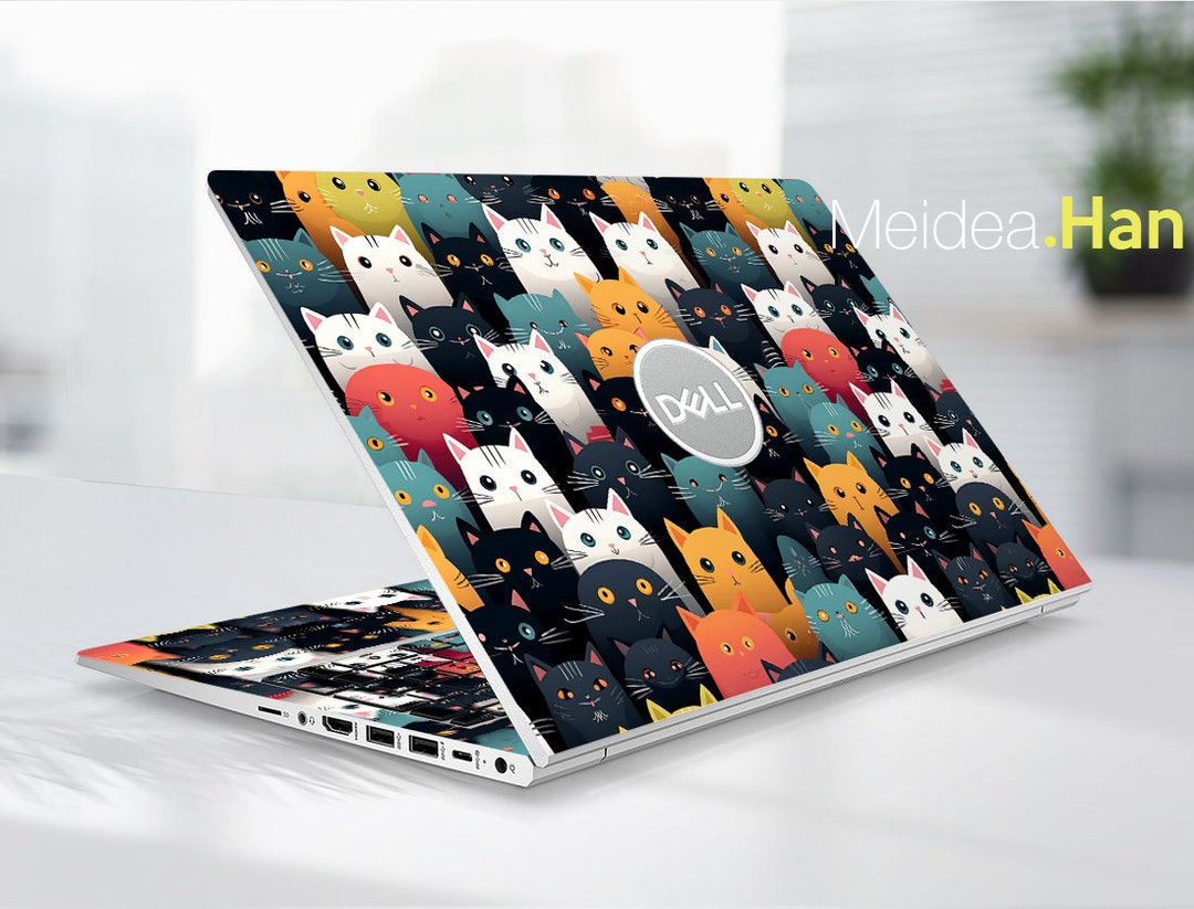 Custom Laptop Skins Dell Accessories Personalization Gift Cute Decals ...
