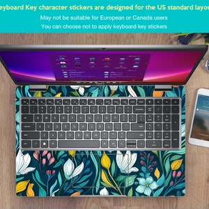 Lenovo Laptop Skin Personalized Custom Sticker Fresh Green Plant Design ...