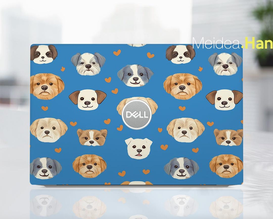 Laptop Stickers Accessories Dell Skin Logo Protection Vinyl Decal Cute ...