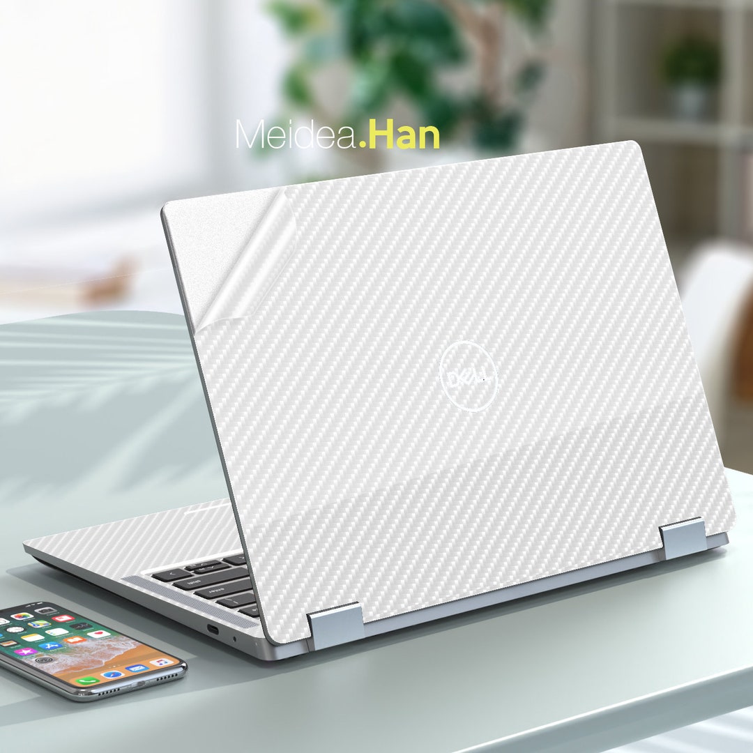 Dell Skin Clear Carbon Fiber Solid Color Skin Laptop Decal Personalized ...