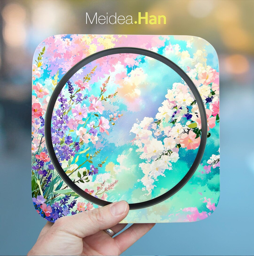 Mac Mini Decals Custom Personalized Color Oil Painting Pattern Vinyl ...