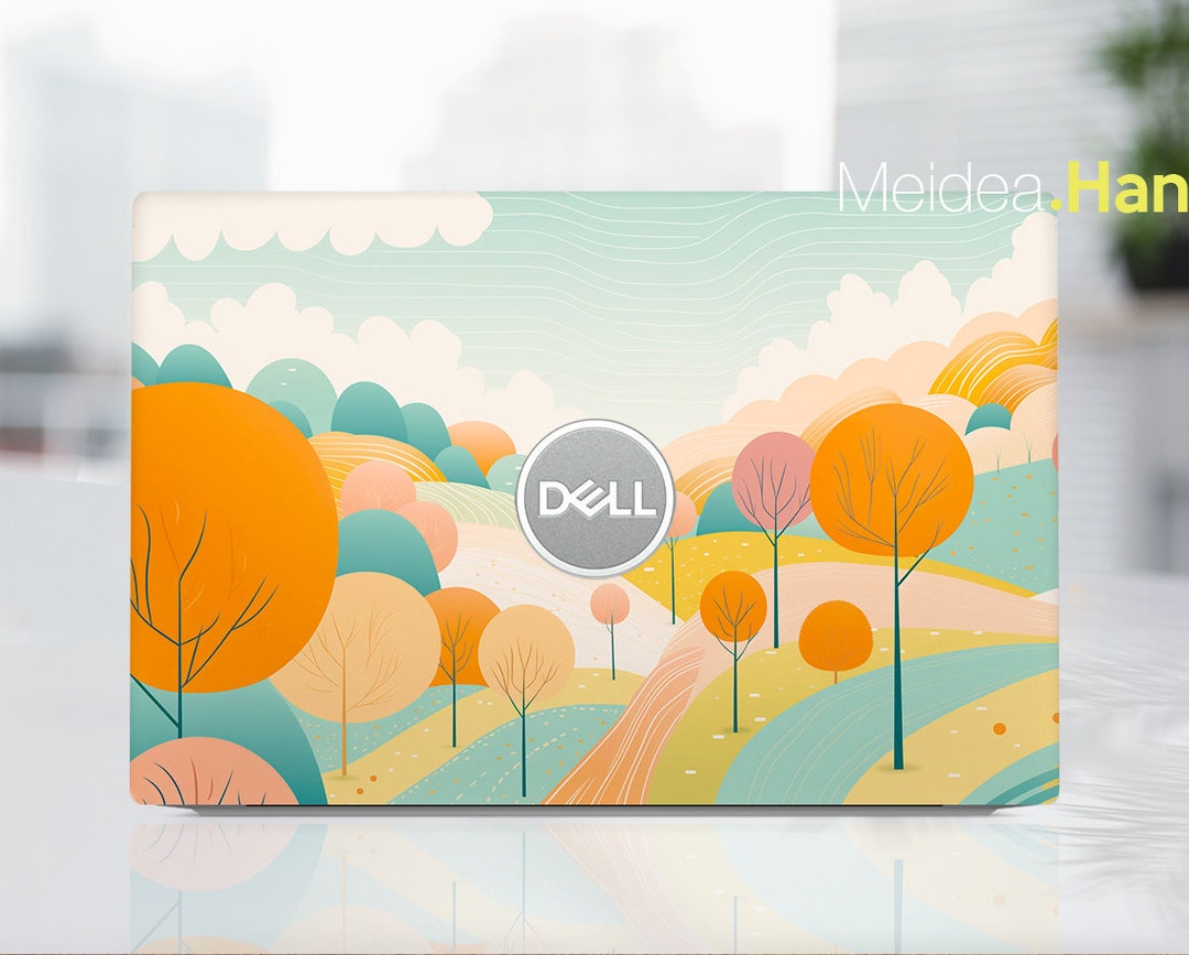 Dell Inspiron Laptop Skin Personalized Decal Colorful Simple Art ...