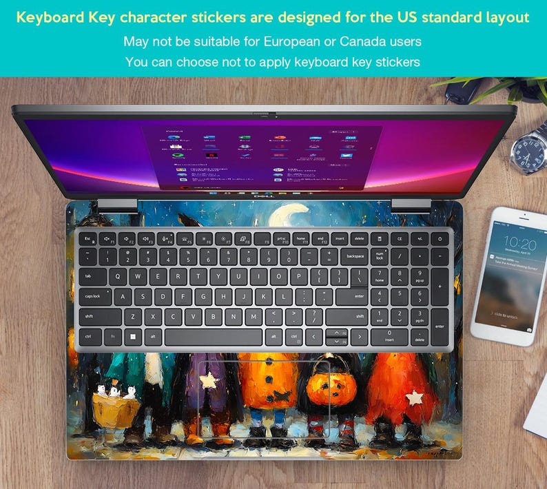 Lenovo Yoga 7I Laptop Surface Sticker Cartoon Character Pattern Vinyl ...