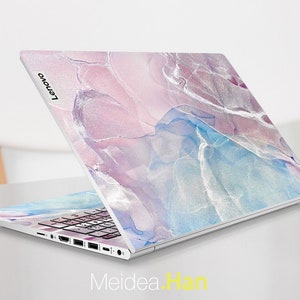 Lenovo Thinkpad Decals Personalized Gift Corlorful Marble Vinyl Sticker ...