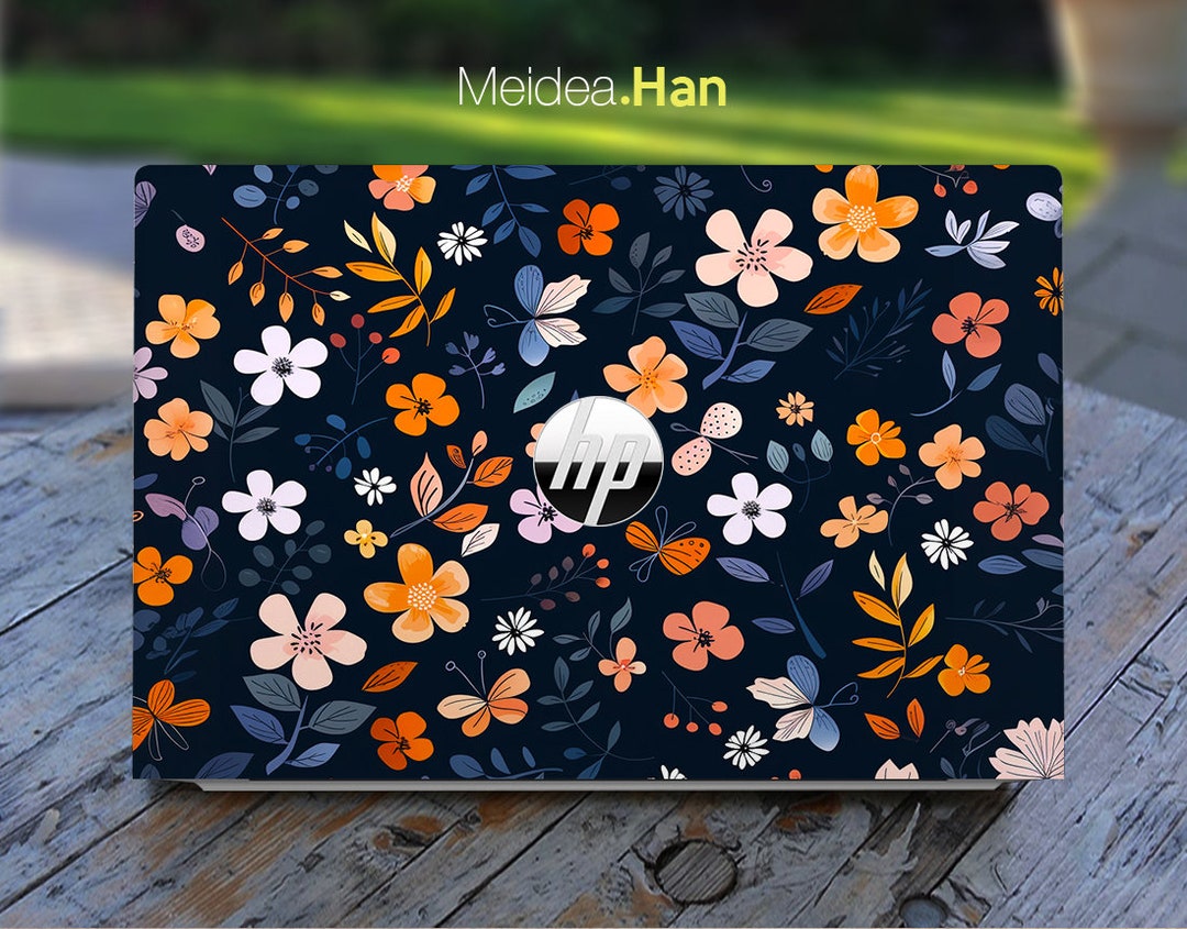 Hp Laptop Skin Pavilion X360 16 Sticker Personalized Flowers Vinyl ...