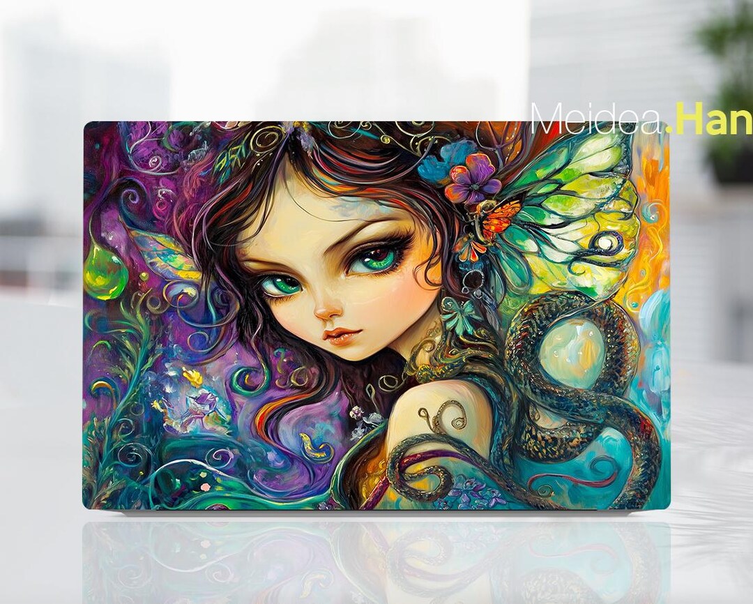 Custom Laptop Skin Dell Decal Personalized Cute Elf Design for Xps ...