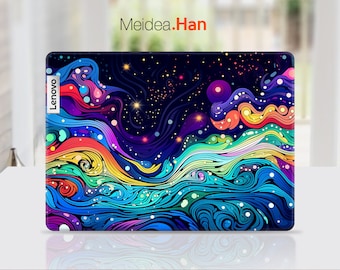 Laptop Skin Lenovo Yoga 9i Vinyl Decal Personalized Customizable White ...