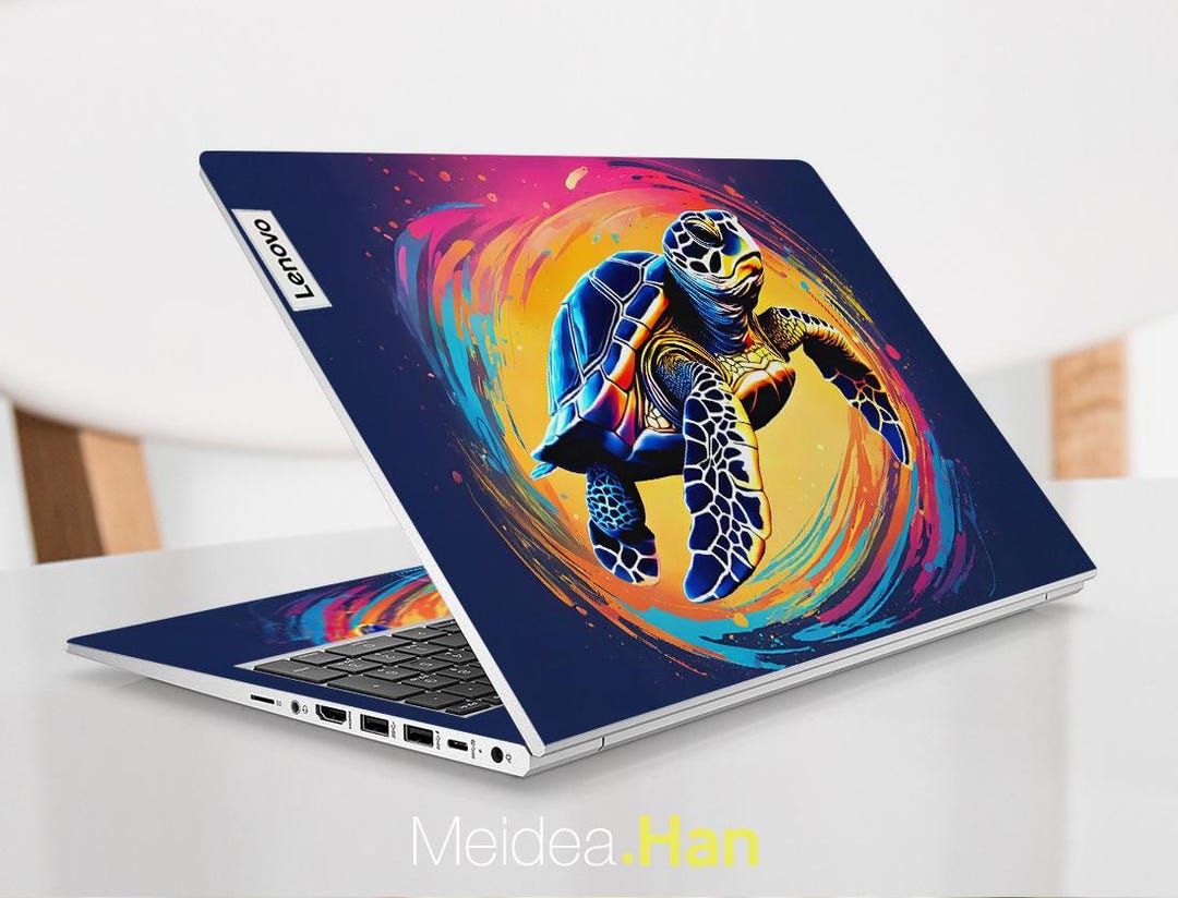Laptop Skin for Lenovo Thinkpad E16 Art Gift Colorful Cartoon Turtle ...