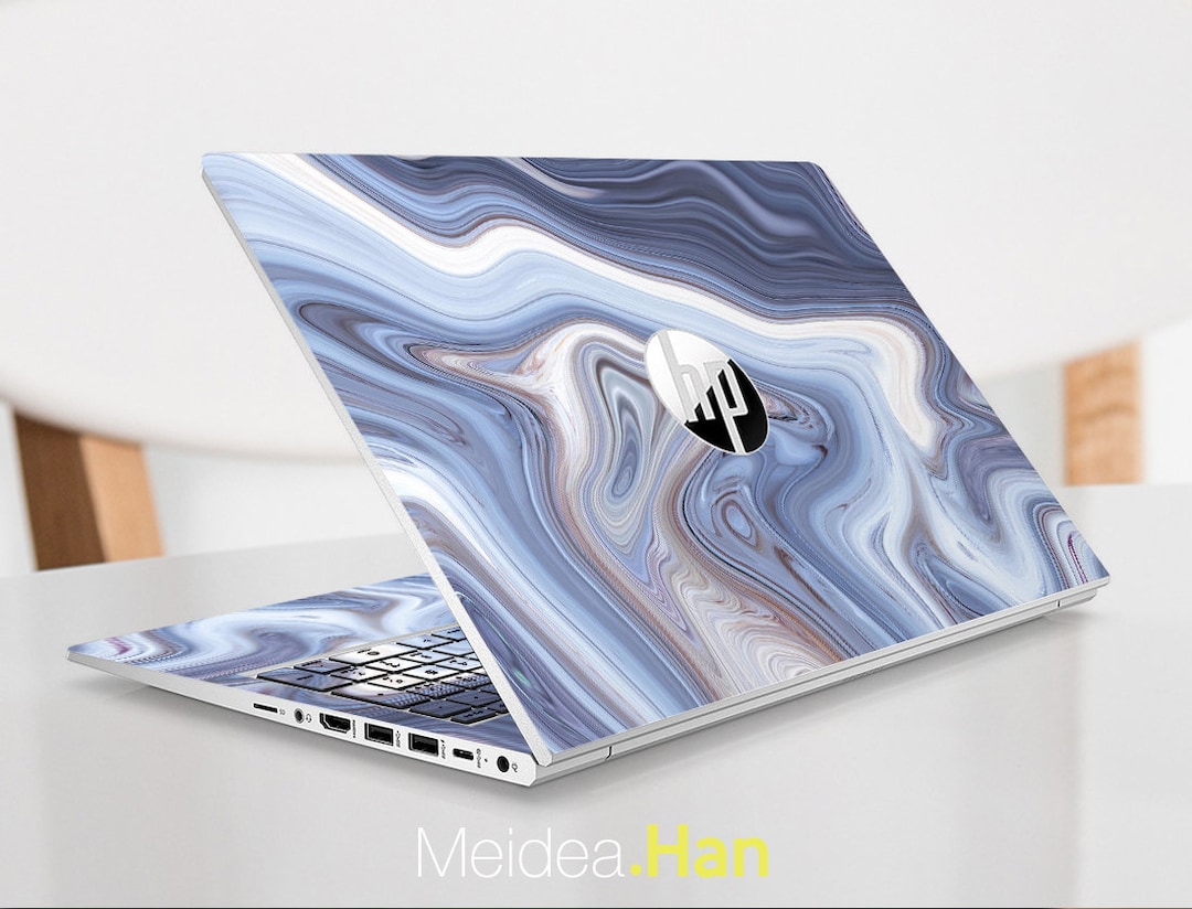 Hp Laptop Skin Elitebook X360 Personalized Customizable Blue Gray ...