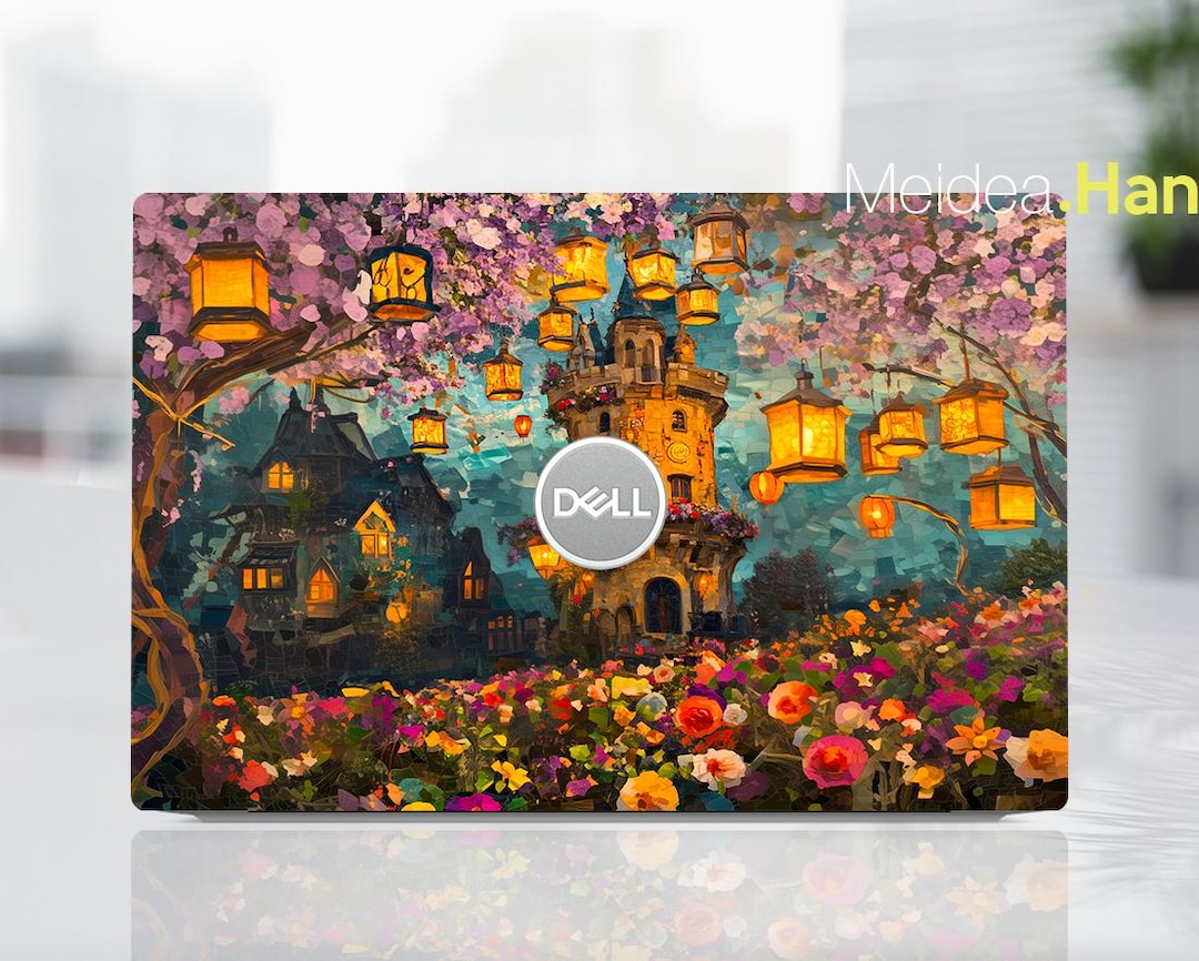 Vinyl Decals Dell Accessories Laptop Skin Children's Day Gifts Colorful ...