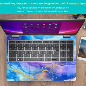 Custom Laptop Skin Hp Sticker Personalized Gift Marble Art Texture ...