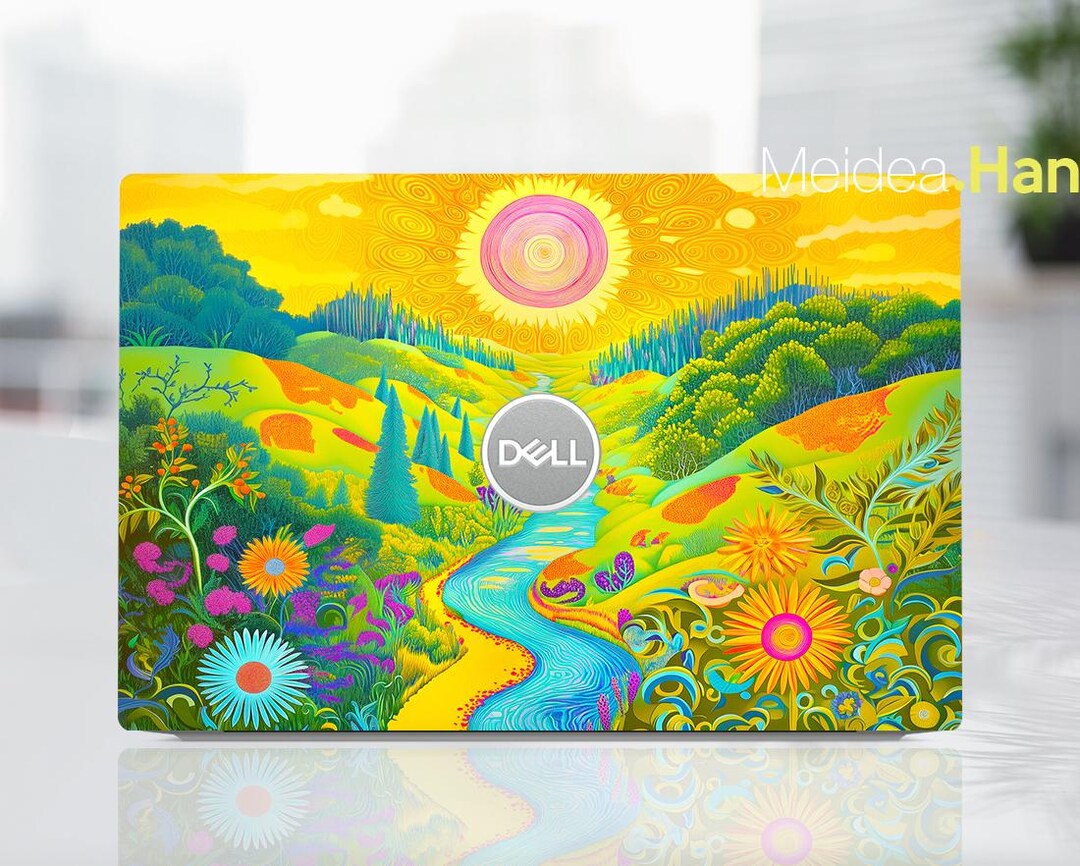 Laptop Skin Dell 15 Inch Custom Decal Colorful Oil Painting Forest ...