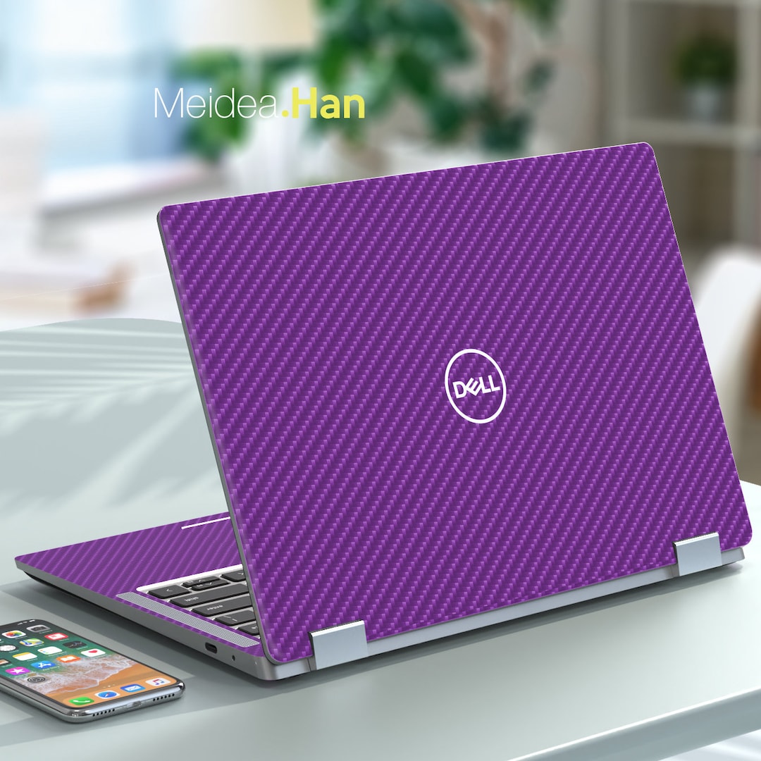 Dell Skin Purple Carbon Fiber Solid Color Decal Laptop Accessories ...