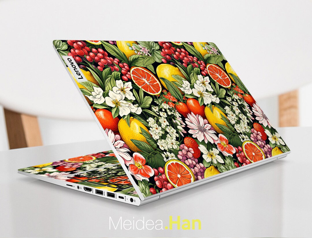Personalized Laptop Skin Protect Lenovo Vinyl Decals Customization ...
