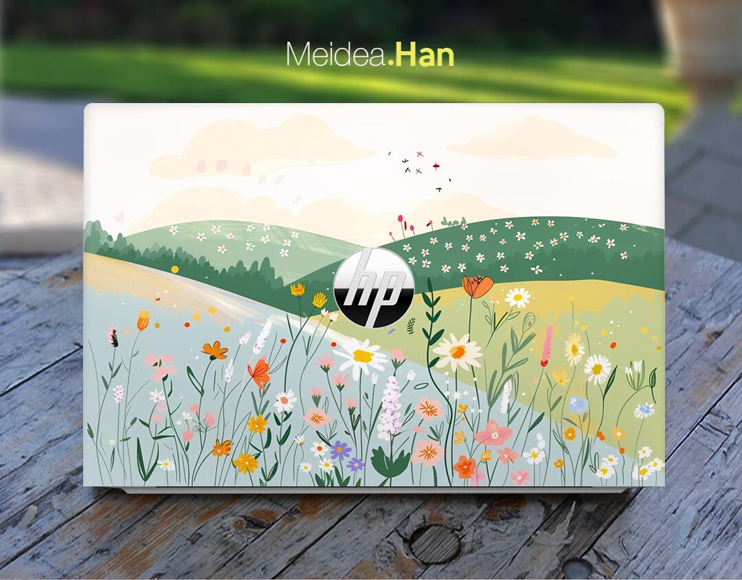 Hp 16-ac Laptop Skin Personalized Decal Custom Gift Natural Flower ...